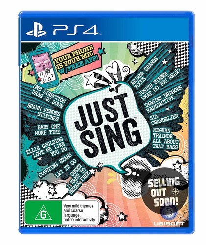 Just Sing PS4 *NEW *OZI *PAL Singing Game Karaoke Let's Sing It We You ...