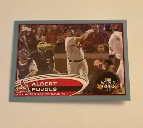 2012 Topps Walmart Blue SP Albert Pujols St. Louis Cardinals | eBay