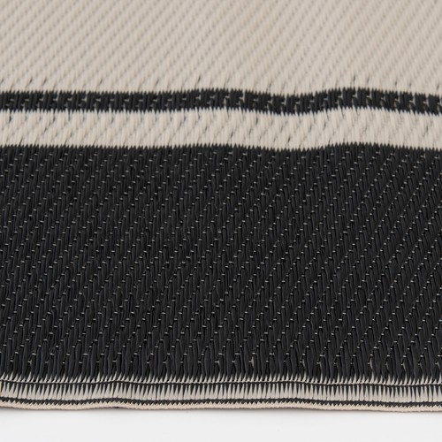 Black Border Plastic Olefin Reversible Outdoor Rug, 5' x 7' | eBay