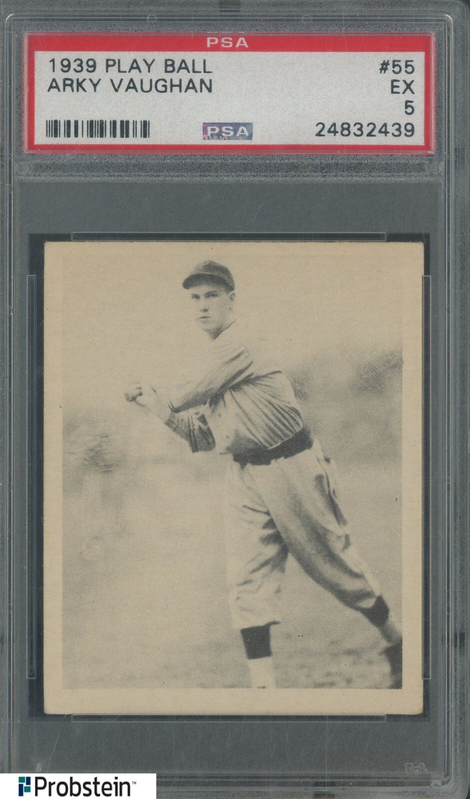 1939 Play Ball #55 Arky Vaughan Pittsburgh Pirates HOF PSA 5 EX | eBay