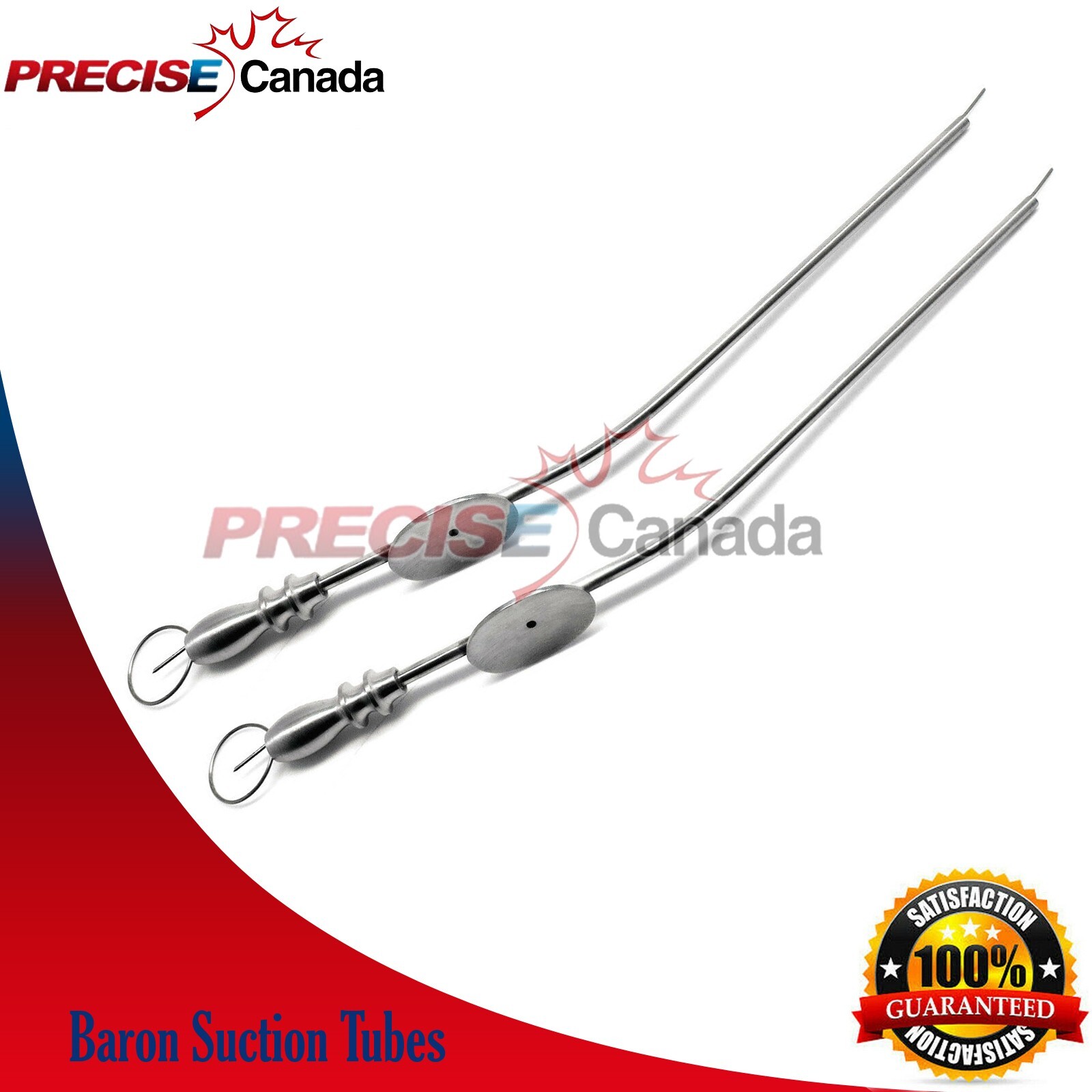 Set Of 2 Baron Suction Tubes 8 & 9FR Surgical ENT Diagnostic Surgical ...