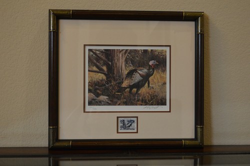 1992 TEXAS TURKEY PRINT AND STAMP Ken Carlson Rio Grande Gobbler | eBay