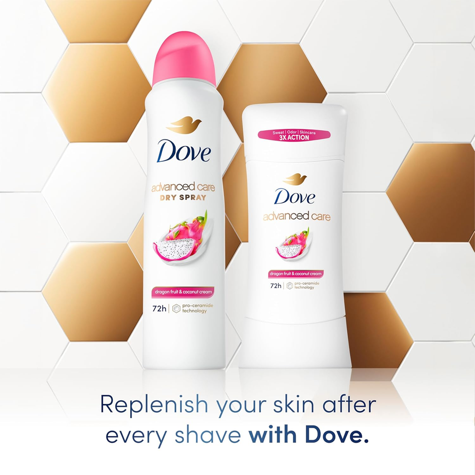 Dove Advanced Care Antiperspirant Deodorant Spray for Women 3 Pack ...