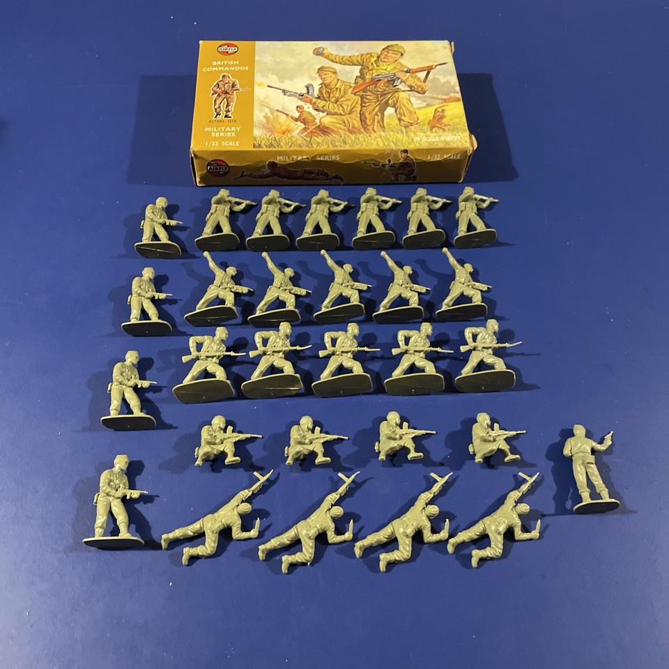 Airfix Toy Soldiers Boxed British Commandos 1/32 Scale WW2. | eBay