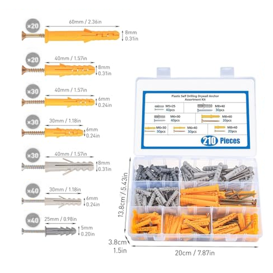 Anchor Set Carbon Steel Screws Galvanized Finish Compartmented Storage ...