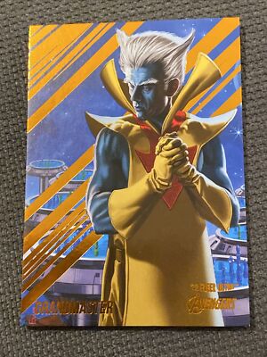 2022 Marvel Fleer Ultra Avengers Orange Foil #382/549 Grandmaster card ...