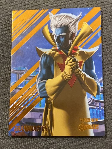 2022 Marvel Fleer Ultra Avengers Orange Foil #382/549 Grandmaster card ...