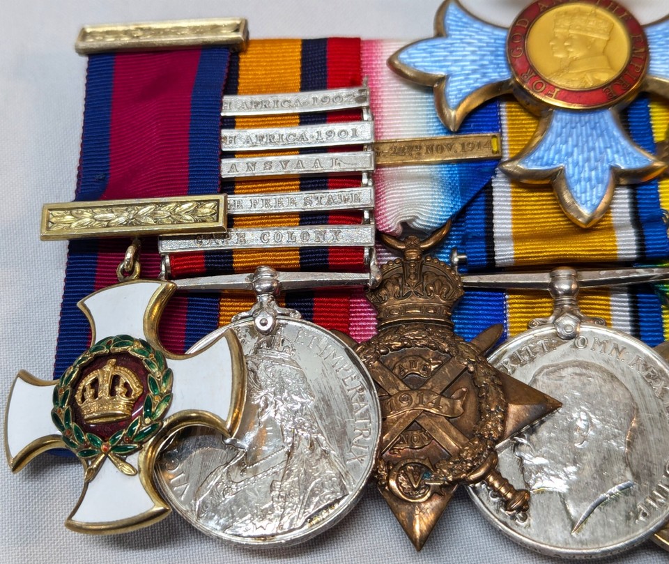 Boer War & WW1 CBE and DSO medals to Colonel Sloggett Rifle Brigade POW ...