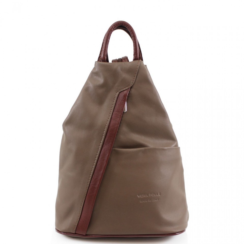 New Colour Ladies VPR244 Soft Vera Pelle Leather Rucksack GIrls ...