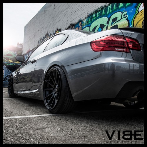 19" MRR GROUND FORCE GF6 BLACK CONCAVE WHEELS RIMS FITS BMW E92 328i ...