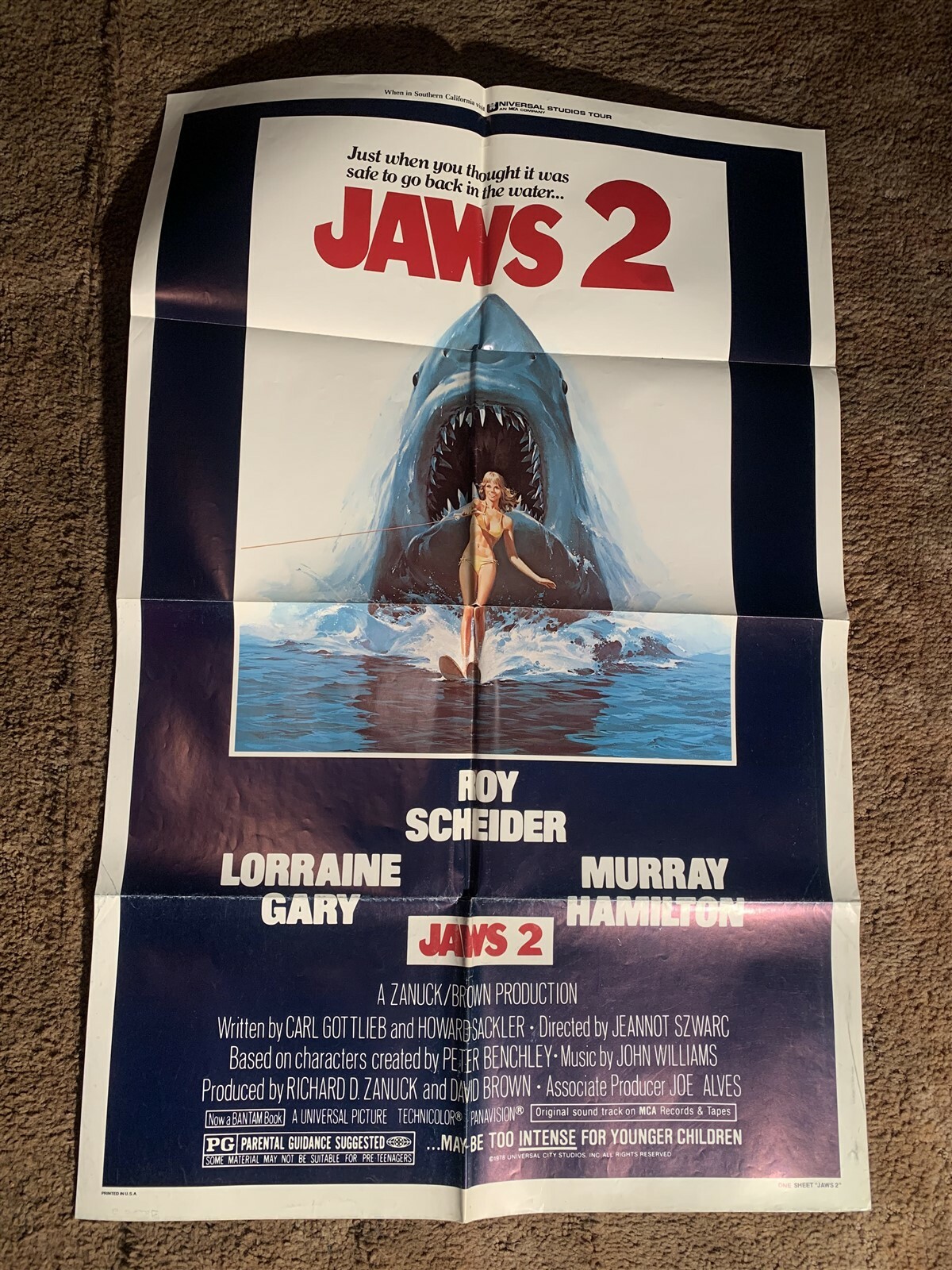 Original Jaws 2 Movie Poster