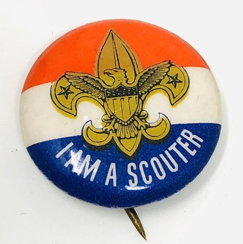 Rare 1940s Boy Scouts “I Am A Scouter” Celluloid Pin Button | eBay
