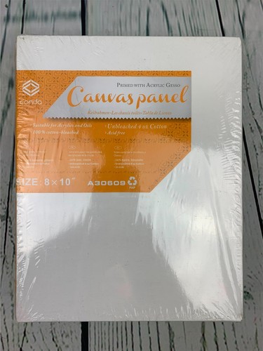 Canvas 8 x 10 inch Pack of 12 White New Oil | eBay
