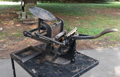 Binding, Embossing & Printing - Printing Press Cast Iron