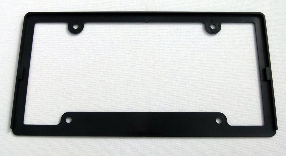 Ecuador Black Plastic Car License plate frame w/ domed decal insert ...