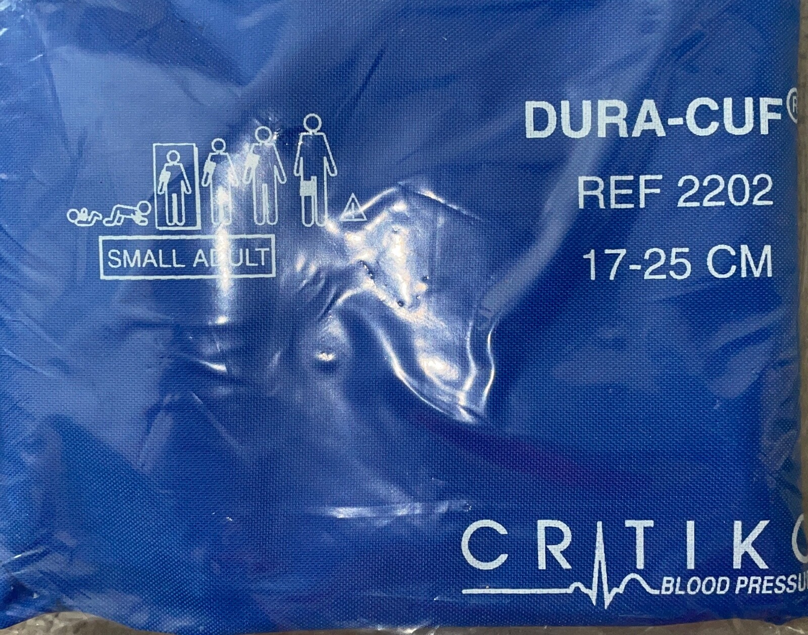 Critikon DURA-CUF Blood Pressure CUFF Small Adult REF 2202 Size 17-25 ...