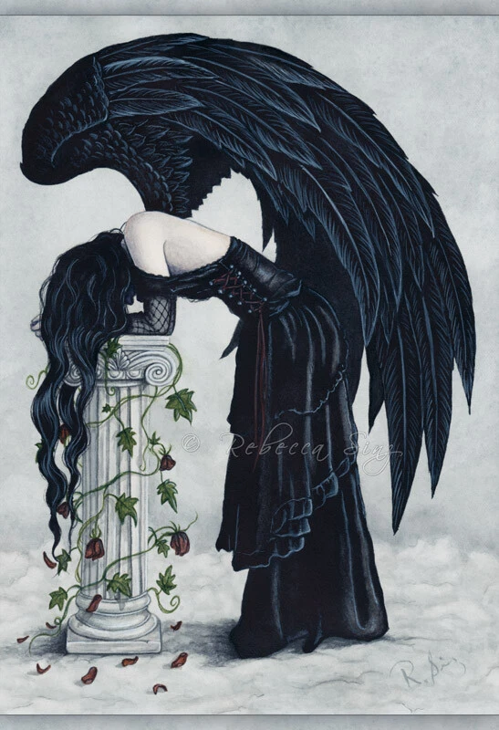 Sad Drawings Of Angels