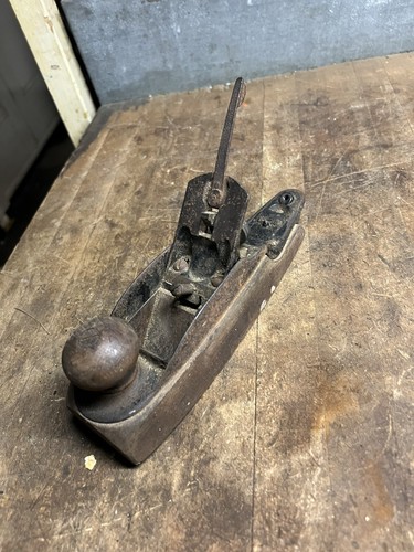 Old Rare Transition Stanley Bailey’s PAT Hand Block Plane Wood & Metal ...