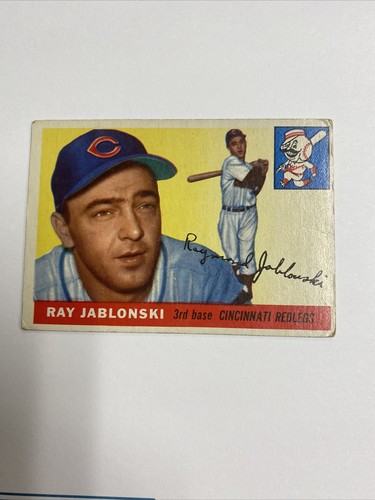 1955 Topps Baseball Ray Jablonski Cincinnati Redlegs Card #56 | eBay