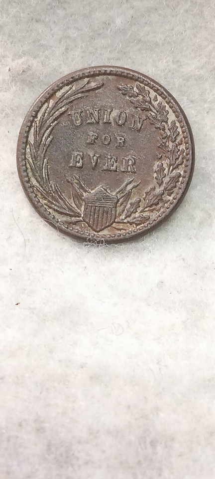 1863 ~ UNION FOREVER ~ CIVIL WAR TOKEN ~ XF | eBay