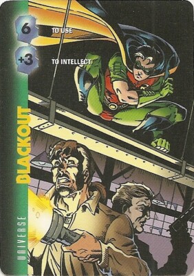 Marvel OVERPOWER UNIVERSE BASIC ROBIN 6I+3 Blackout - DC | eBay