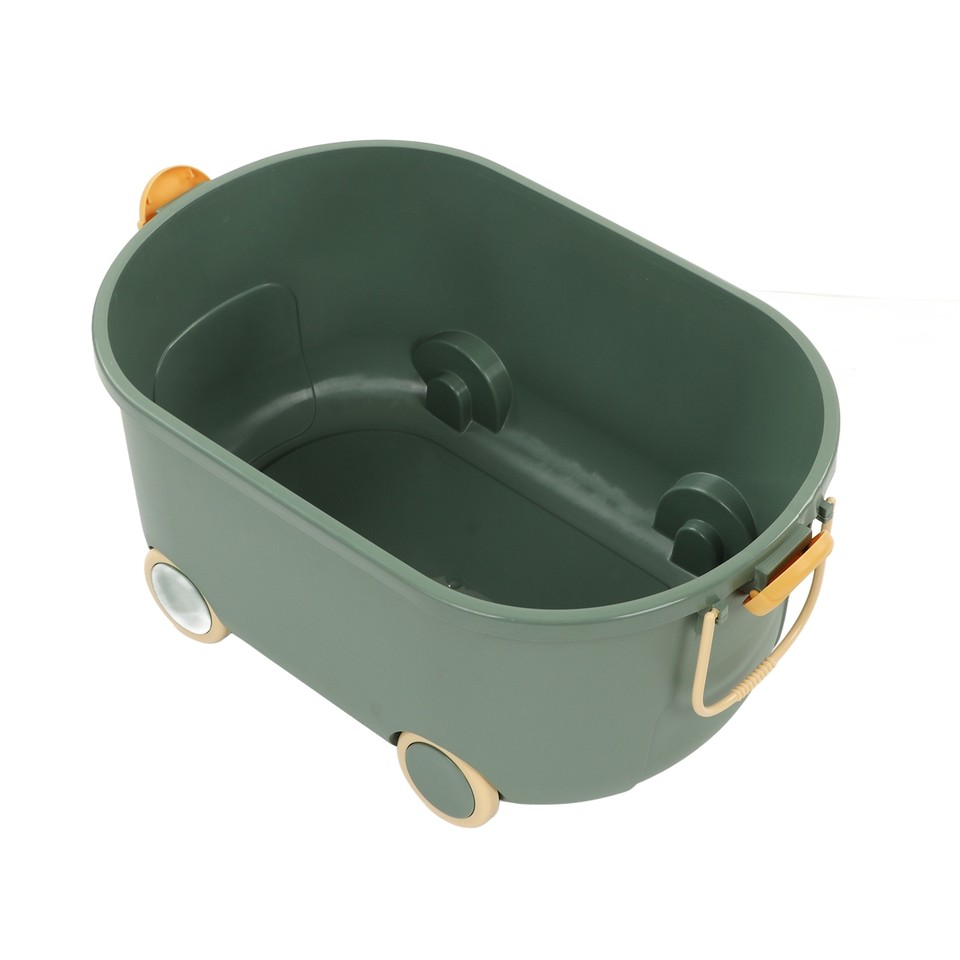 (Green Large)Toy Storage Box Multi Purpose Cute Duck Cover Plastic ...