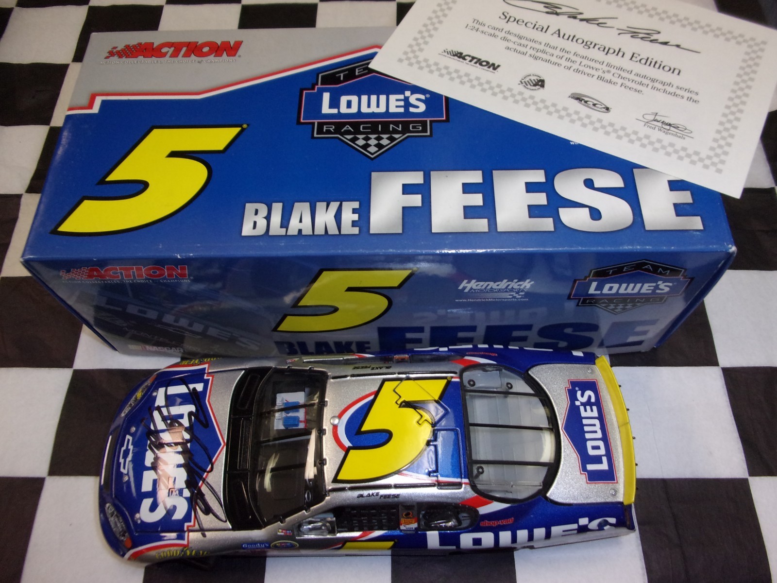 Blake Feese #5 Lowe's / *AUTOGRAPHED* 2005 Monte Carlo P/N 109511 ...