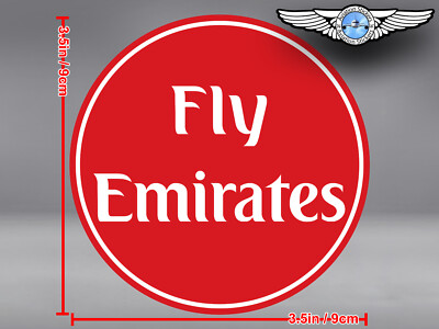 FLY EMIRATES LOGO ROUND DECAL / STICKER | eBay