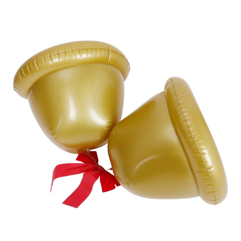 2 Pcs Inflatable Bow Giant Christmas Decorations Jingle Bells Tree ...