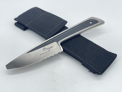 BOYE KNIVES Basic 3 BDS Partially Serrated Diving/Fishing Knife w ...