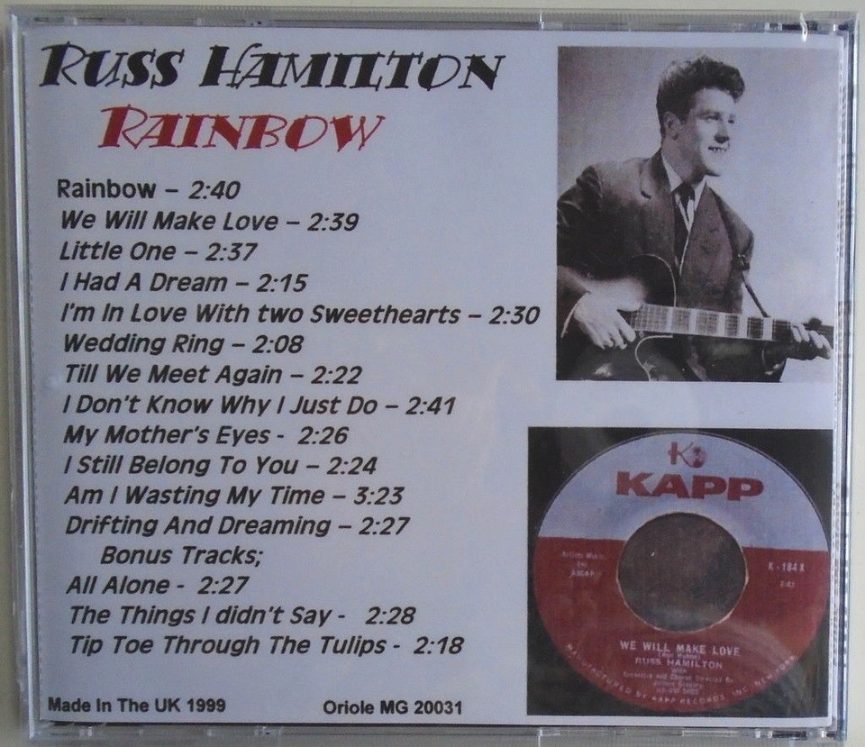 RUSS HAMILTON - CD - Rainbow - BRAND NEW | eBay