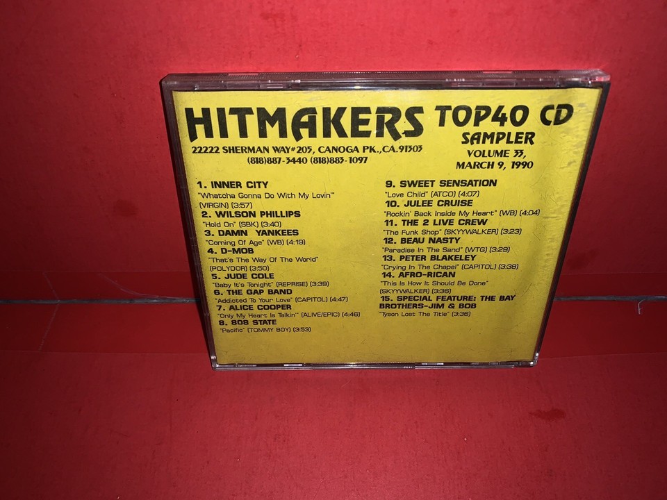 Promo Only - Hitmakers - Volume 33- March 9, 1990 - Promo - CD | eBay