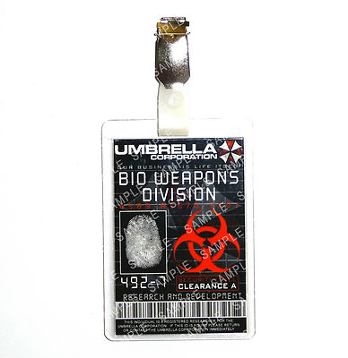 Resident Evil Umbrella Corp Bio Weapons Cosplay Costume Prop Comic Con ...