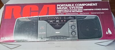 RCA RP-7824 Vintage Boombox Portable Music System AM/FM Stereo/Cassette ...
