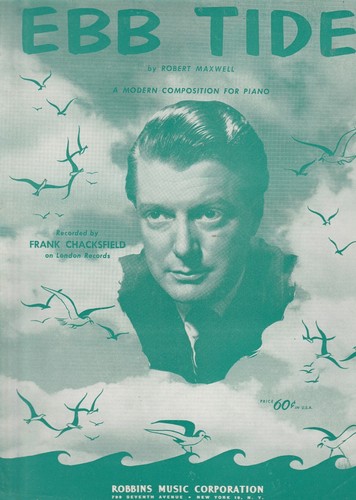 Ebb Tide Robert Maxwell Sheet Music 1953 | eBay