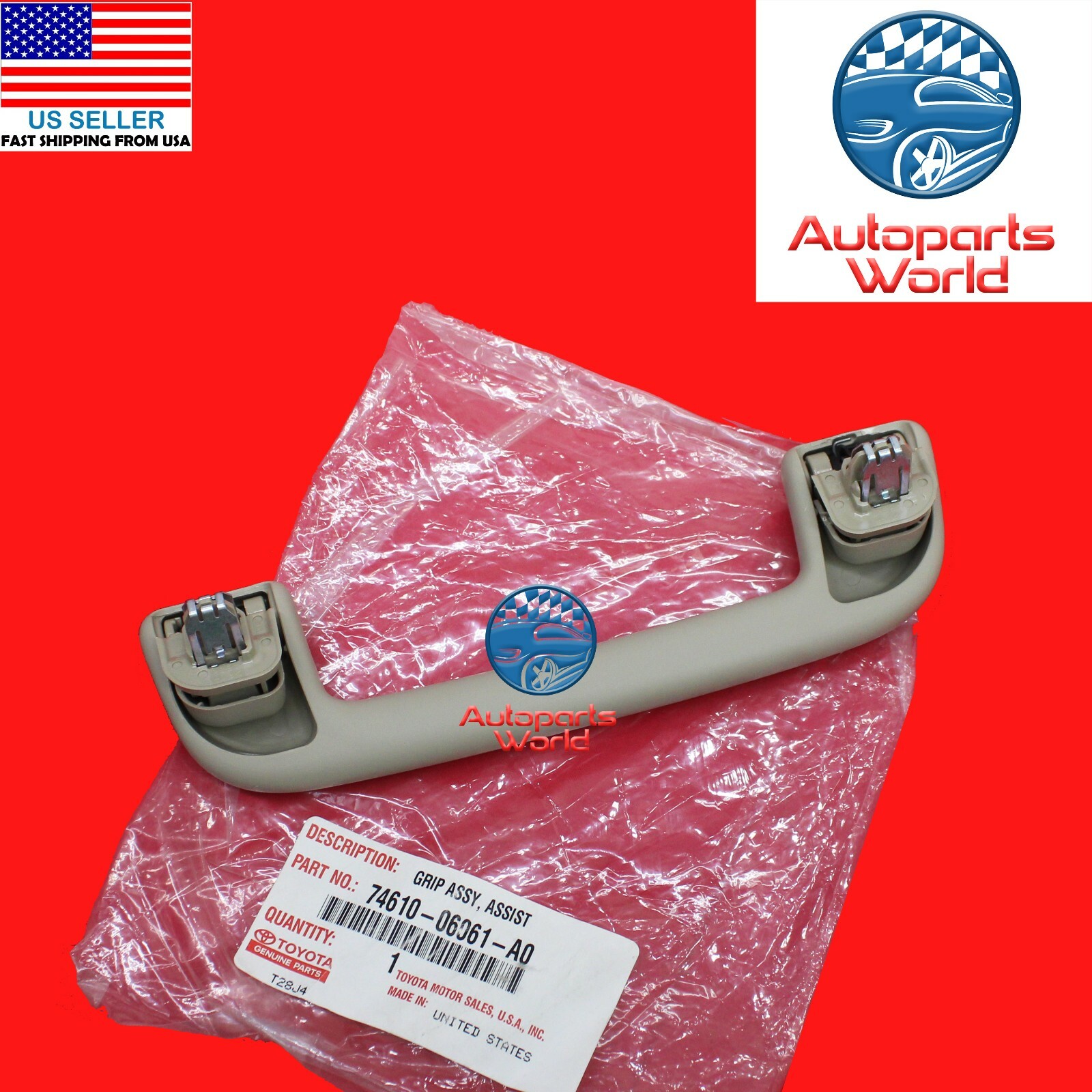 GENUINE TOYOTA 12-14 CAMRY IVORY FRONT INTERIOR GRAB BAR HANDLE 74610 ...