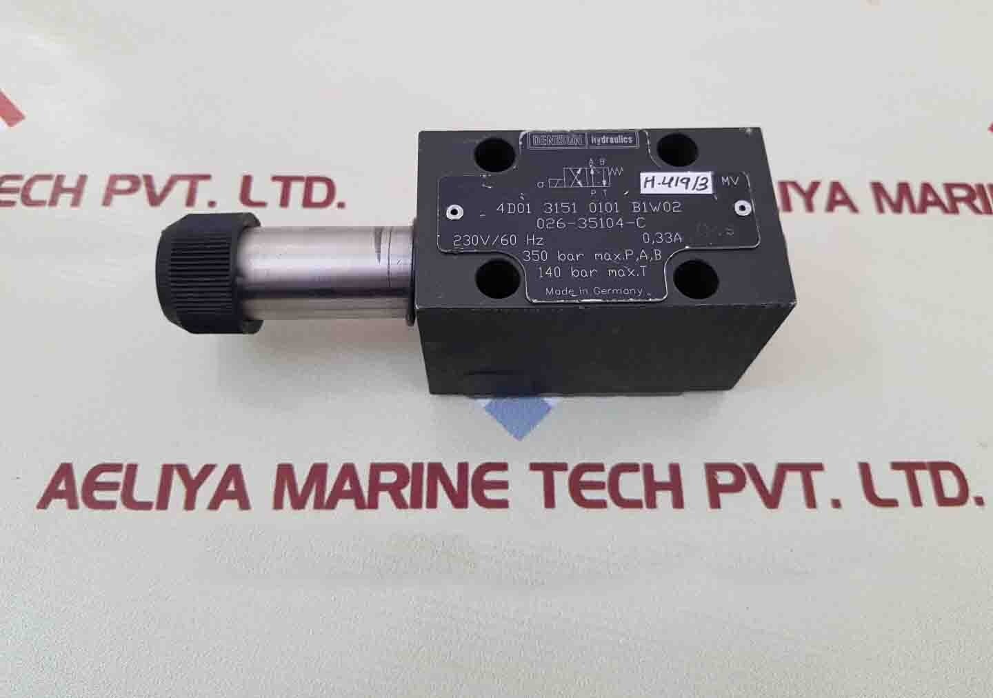 Denison Hydraulics 4D01 3151 0101 B1W02 Solenoid Valve 026-35104-C 230V/60Hz | eBay