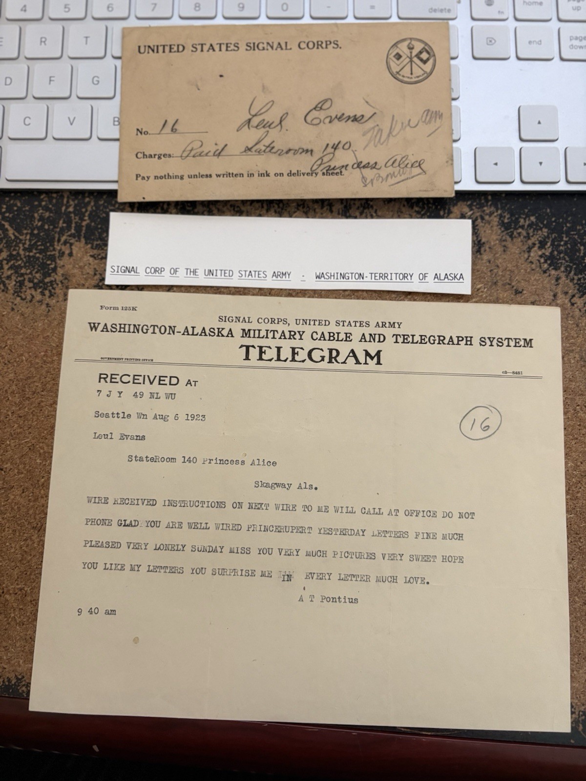 US Army Signal Corp Telegraph Covers & Telegrams Washington-Territory ...