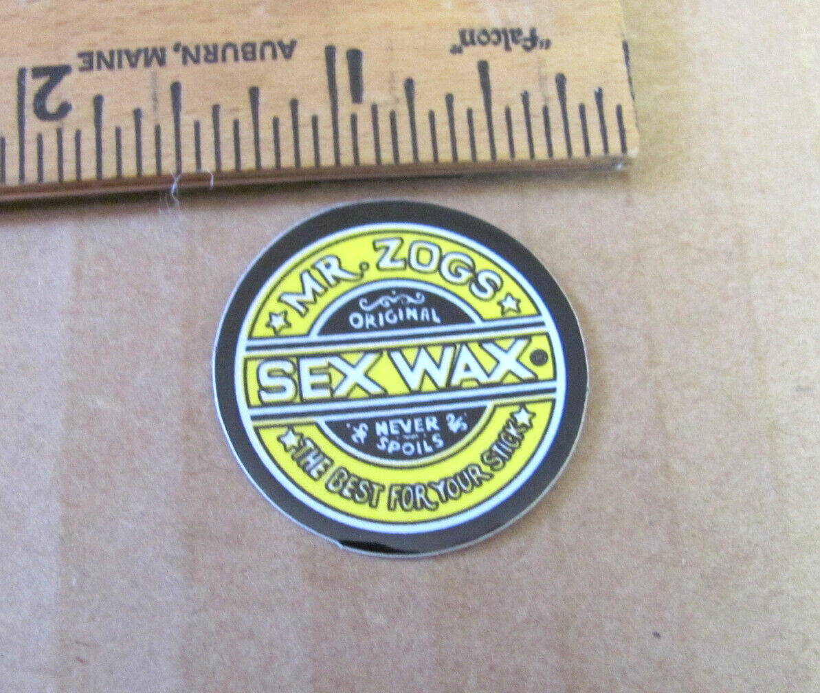 Vintage Sex Wax Mr Zog's Sticker Decal Surfboard Surfing 3cm Mini Black ...