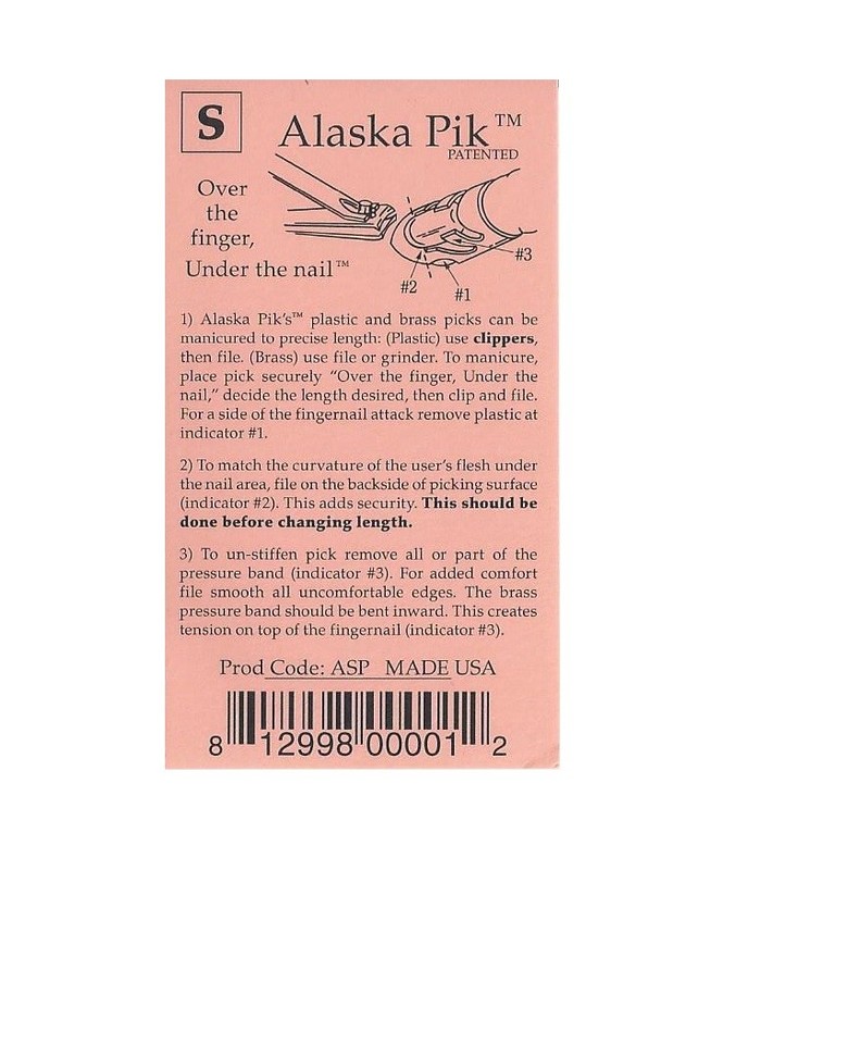 Alaska Pik ASP (Small) Fingernail Pick with FREE Shipping | eBay
