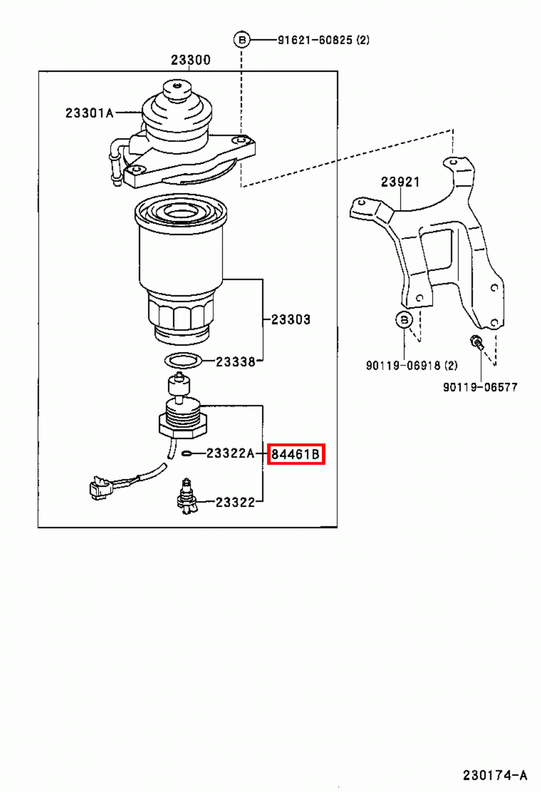 Genuine Coaster HZB40 HDB51 HDB50 BB60 BB59 Fuel Filter Water Sensor ...