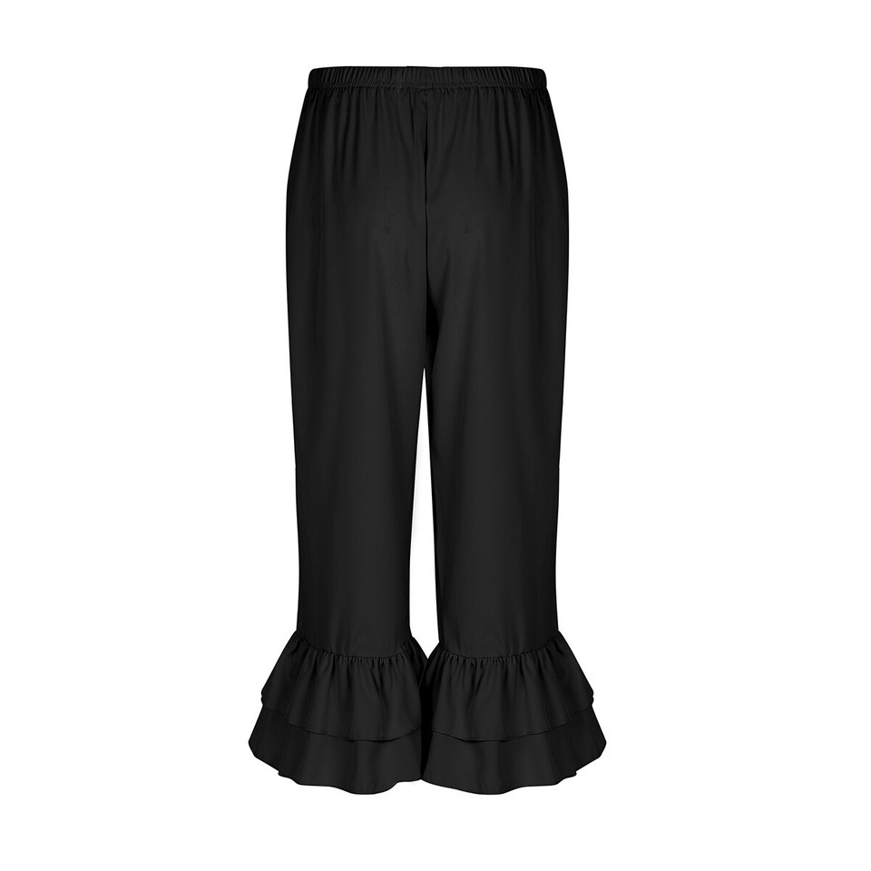 Women Steampunk Victorian Costume Retro Vintage Ruffled Pantaloons ...