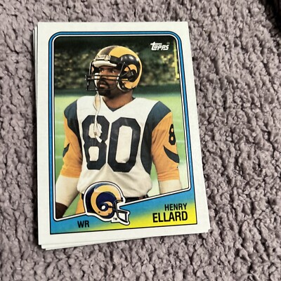 1988 Topps #291 Henry Ellard Los Angeles Rams Football Card | eBay