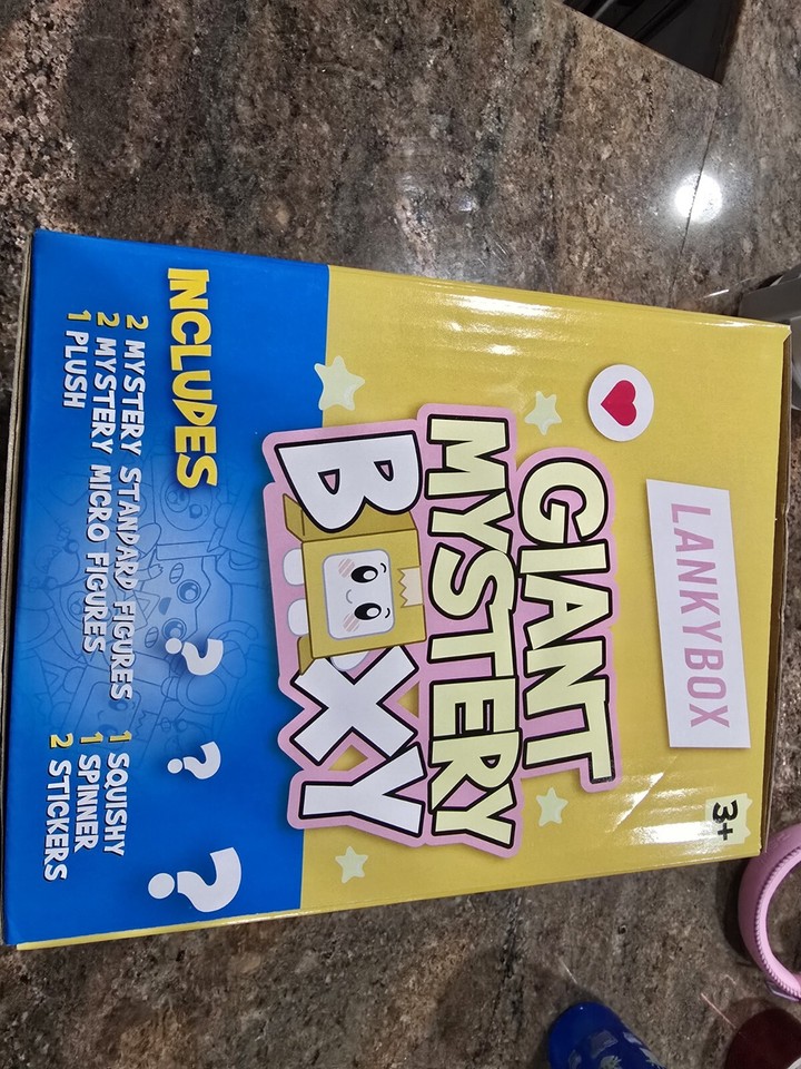 NEW! Lankybox GIANT MYSTERY BOXY 9 Surprises Squishy Plush Figures ...