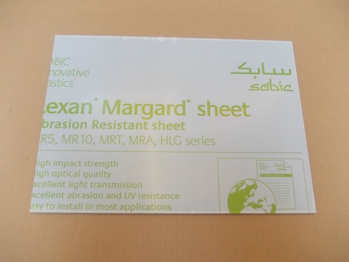 6MM LEXAN MARGARD (Bronze tint) POLYCARBONATE SHEET A3 SIZE 420MM X ...