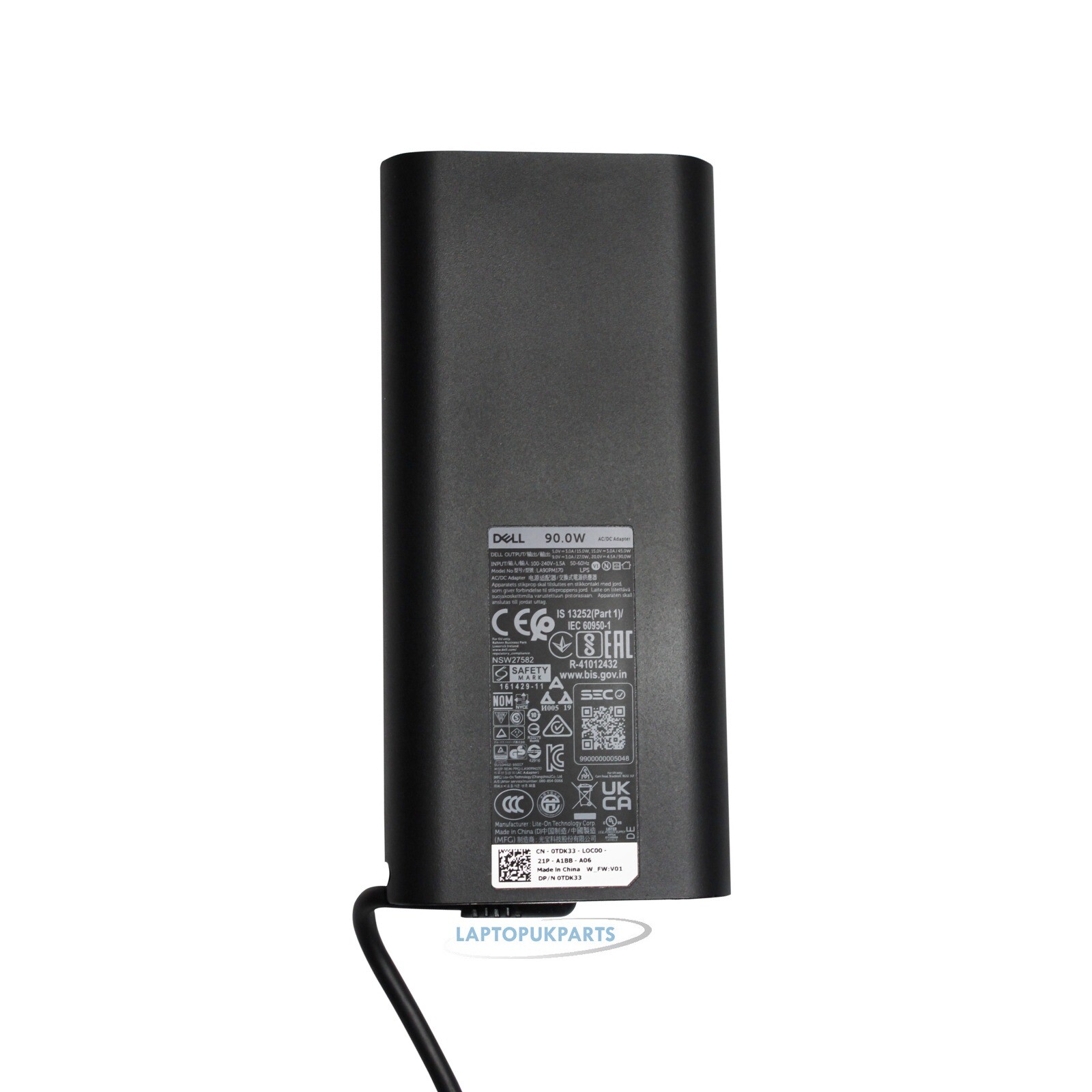 Dell LA90PM170 90W USB-C AC Adapter TDK33 0TDK33 90W Type-C Charger for ...