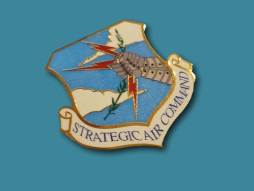 U.S MILITARY AIR FORCE STRATEGIC AIR COMMAND HAT LAPEL PIN LARGE SAC ...
