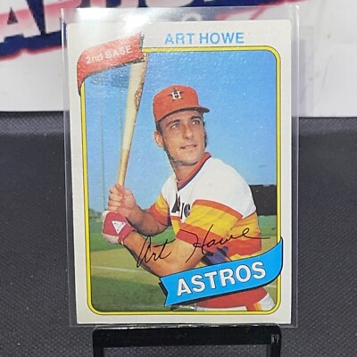 ART HOWE Signed Auto. 1980 Topps #554 Baseball Card Autograph HOUSTON ...