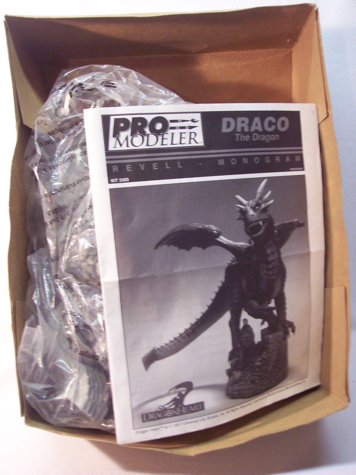 Rare Vinyl Pro-Modeler Draco the Dragon Model Kit Revell Monogram 1997 ...