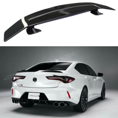 For Acura TLX ILX Sedan Matte Black GT Style Racing Rear Trunk Spoiler ...